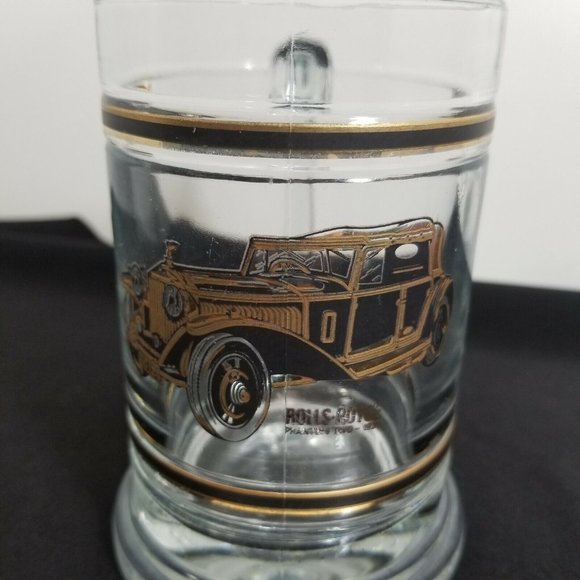 Culver | Dining | Rolls Royce Phantom Two 93 Glass Stein Black Gold ...